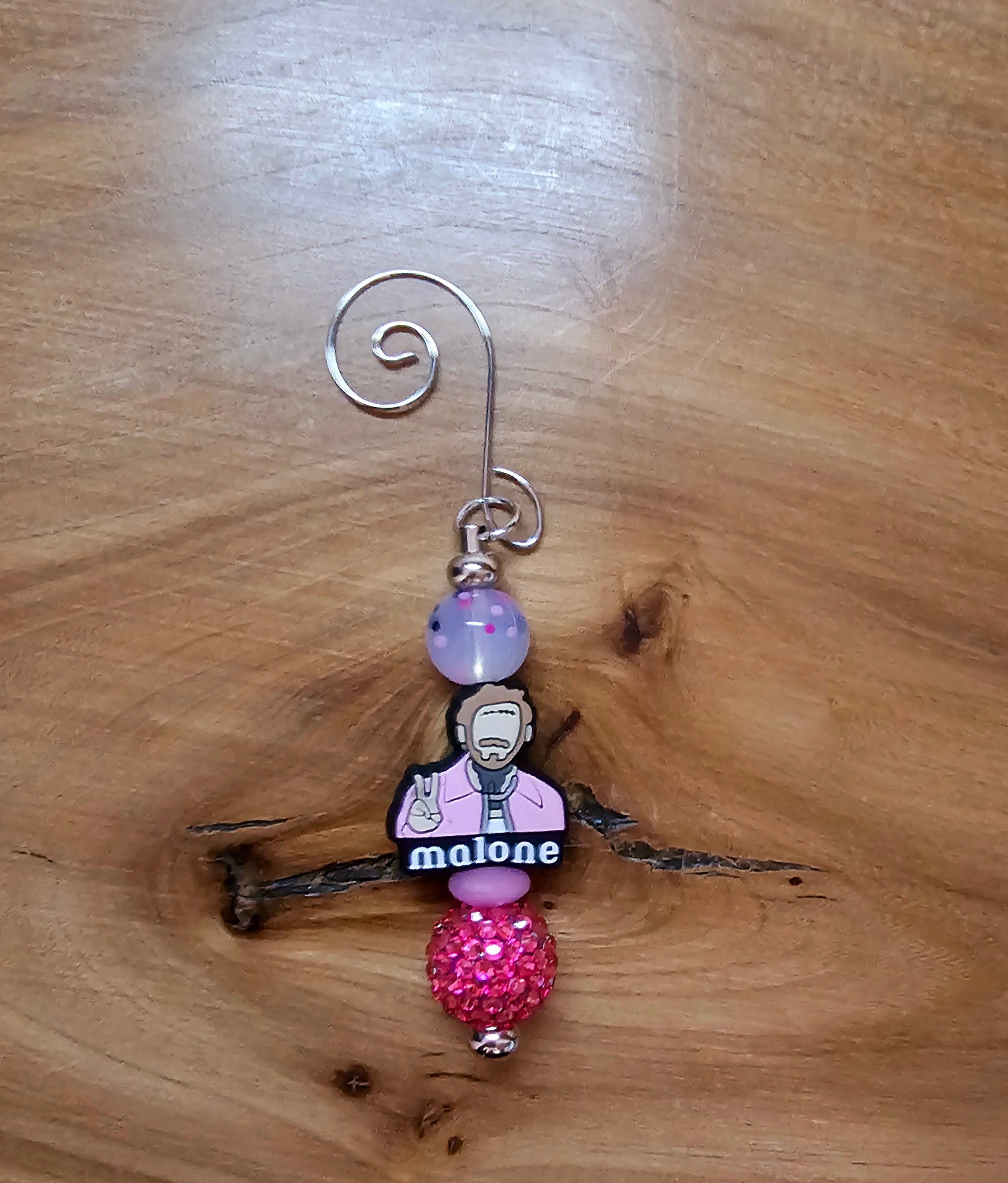 Post Malone Ornament – Wick'd Pebble Beadable Keychains and Gifts